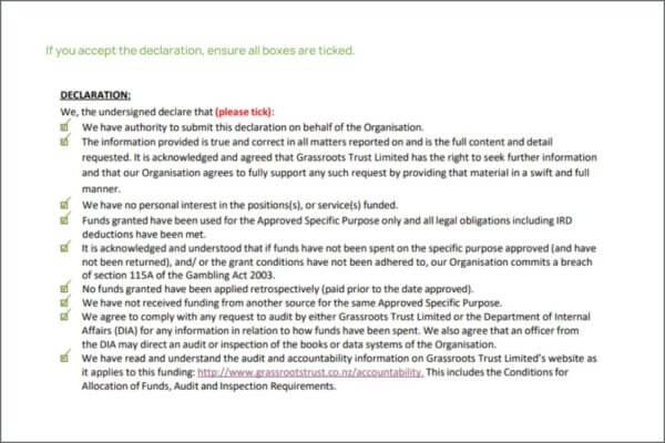 Accountability Help | Grassroots Trust